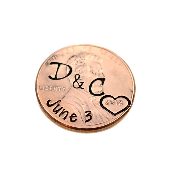 Hand Stamped Penny - Etsy
