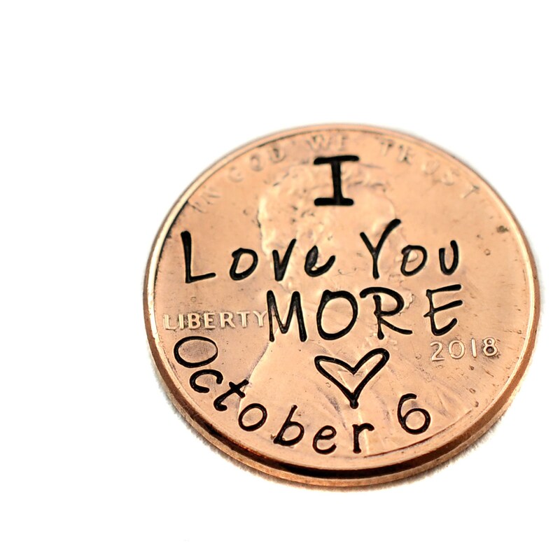 Hand Stamped Penny - Etsy