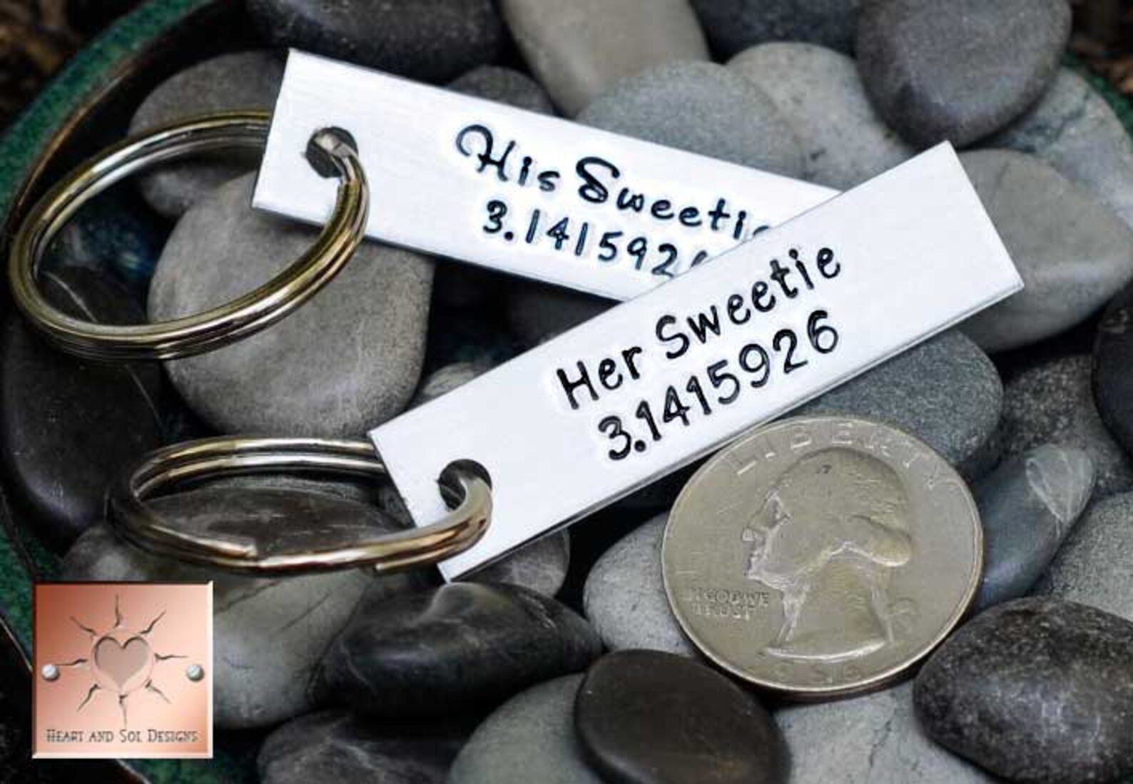Pi Key Chain Set 3.1415926 Pi Day Sweetie Pie Keychain Set Anniversary ...