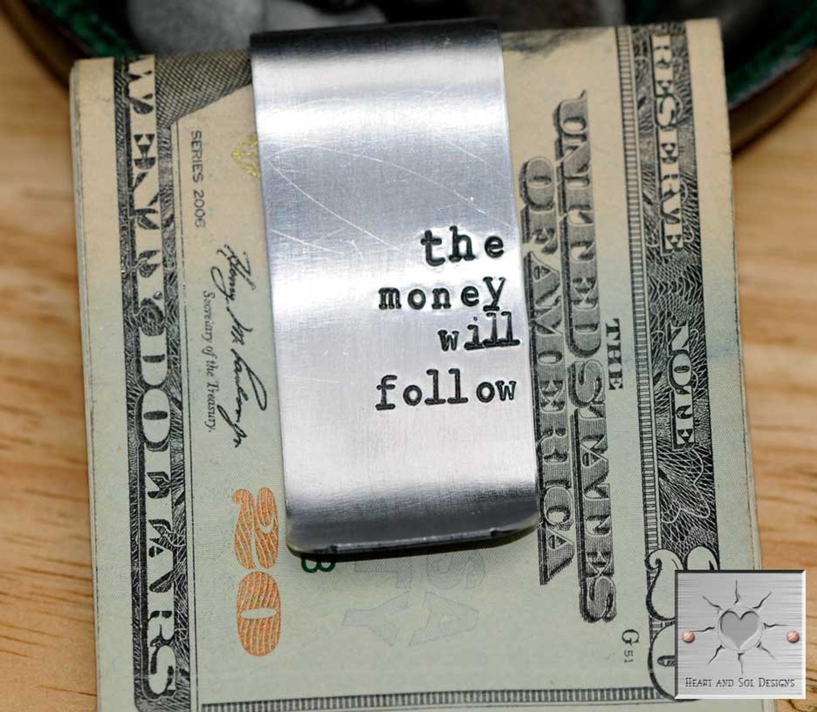 Personalized Money Clip Hand Stamped Money Clip Do What - Etsy