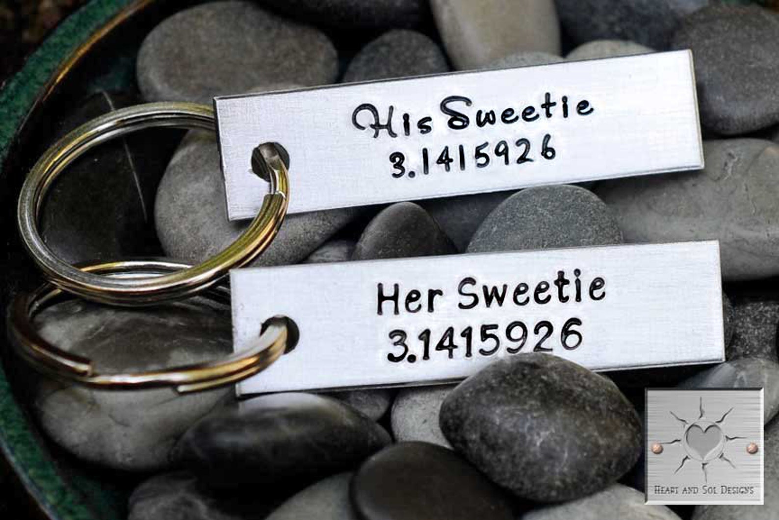 Pi Key Chain Set 3.1415926 Pi Day Sweetie Pie Keychain Set Anniversary ...