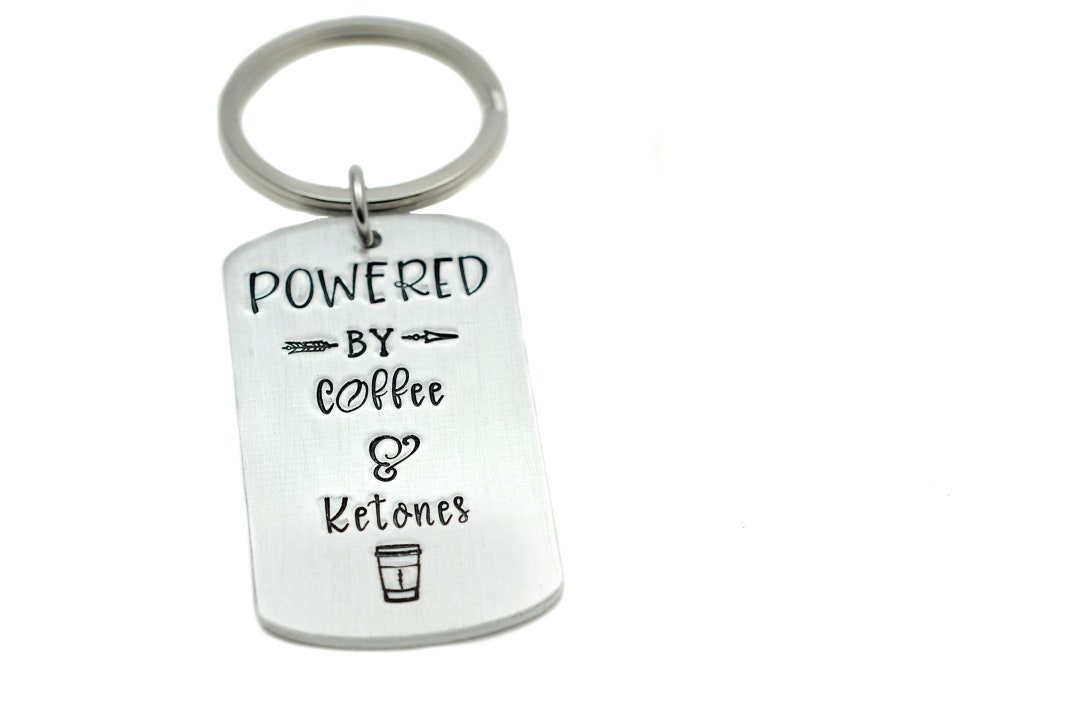 Keto Diet Low Carb Diet Personalized Keychain Ketones LCHF Coffee Lover ...
