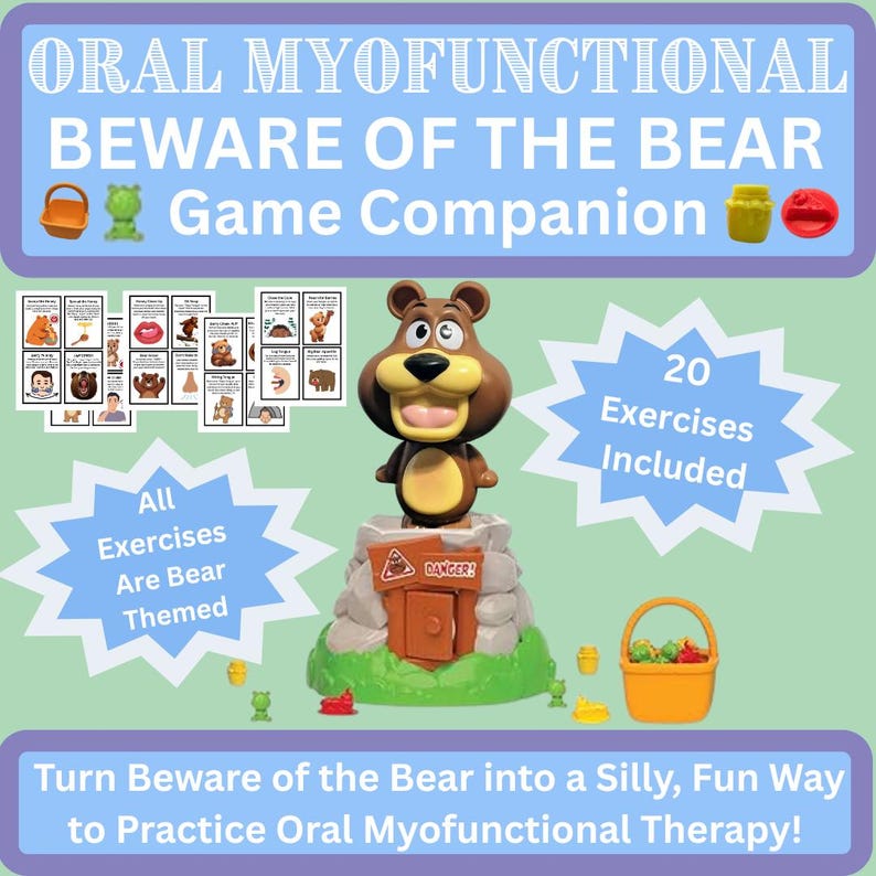 Oral Myofunctional Therapy Companion for Beware of the Bear | Oral ...