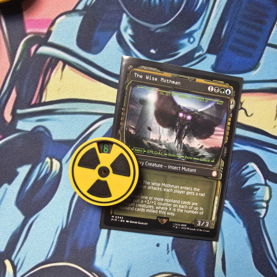 Magic the Gathering Fallout Radiation Counter 0/9 - Etsy