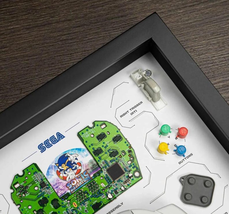 Dreamcast Controller Breakdown Art - Etsy