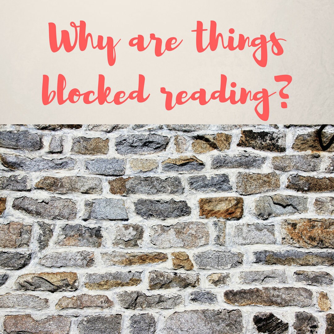 Why Are Things Blocked Reading - Etsy