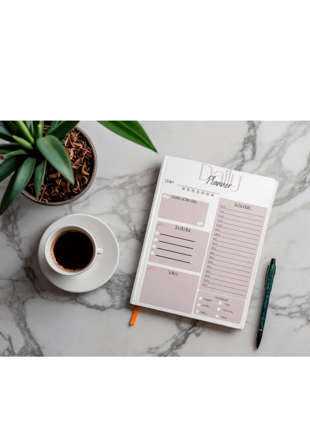 The Daily Focus Planner // Make Today Count // Design Your Day - Etsy