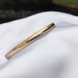 Gold Bangle, Classic Elegant Pattern - Etsy