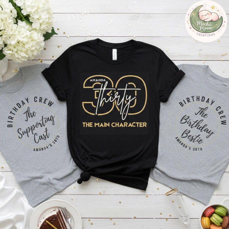 Custom Birthday Crew Shirts, Matching Squad Outfits - Etsy