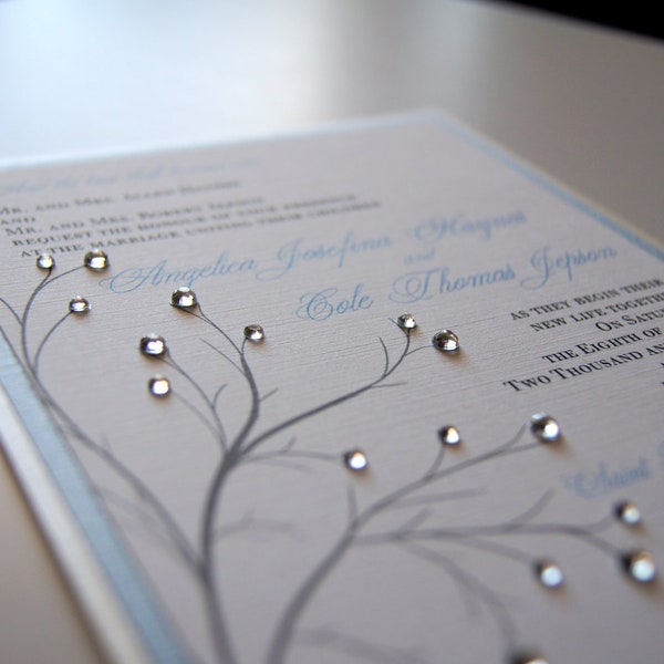 Crystal Invitation - Etsy