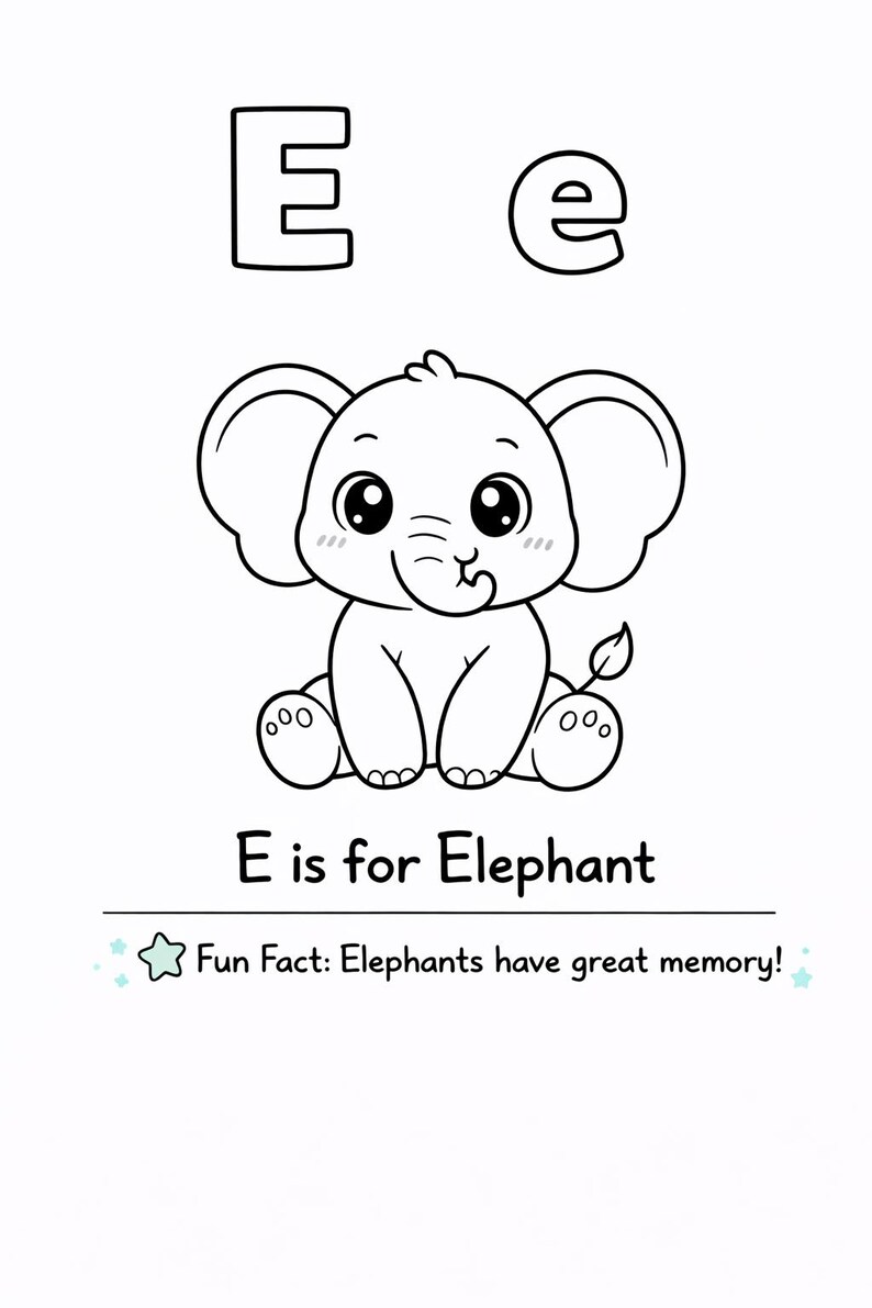 Alphabet Coloring Pages for Kids A-Z | Animal Book | Preschool ...