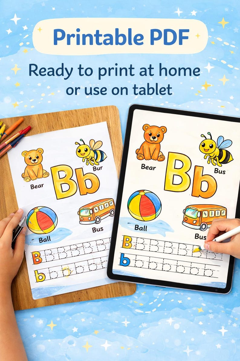 Alphabet Tracing and Coloring Pages – Printable Practice Set - Etsy