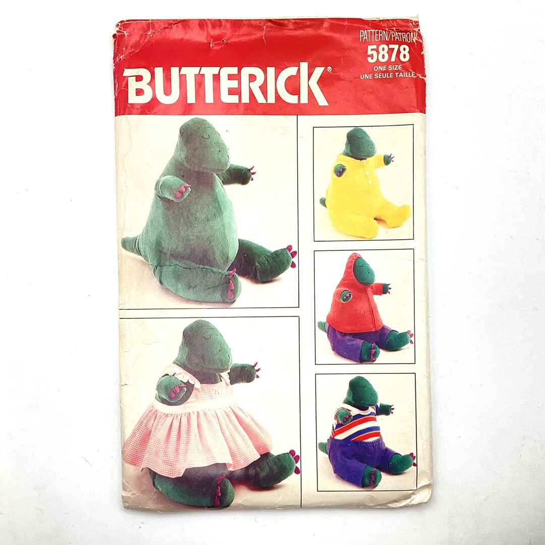 Butterick 5878 Dinosaur & Clothes. Vintage. - Etsy