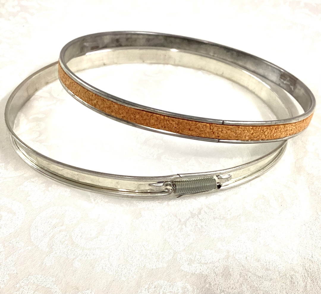 Embroidery 6 Metal With Cork Lining. Vintage - Etsy