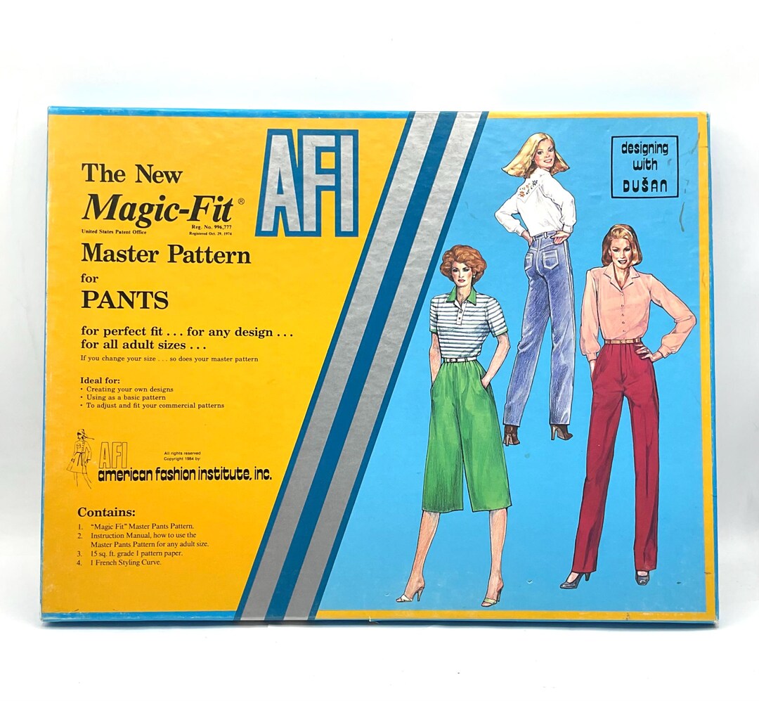 AFI the New Magic-fit Master Pattern for Pants - Etsy