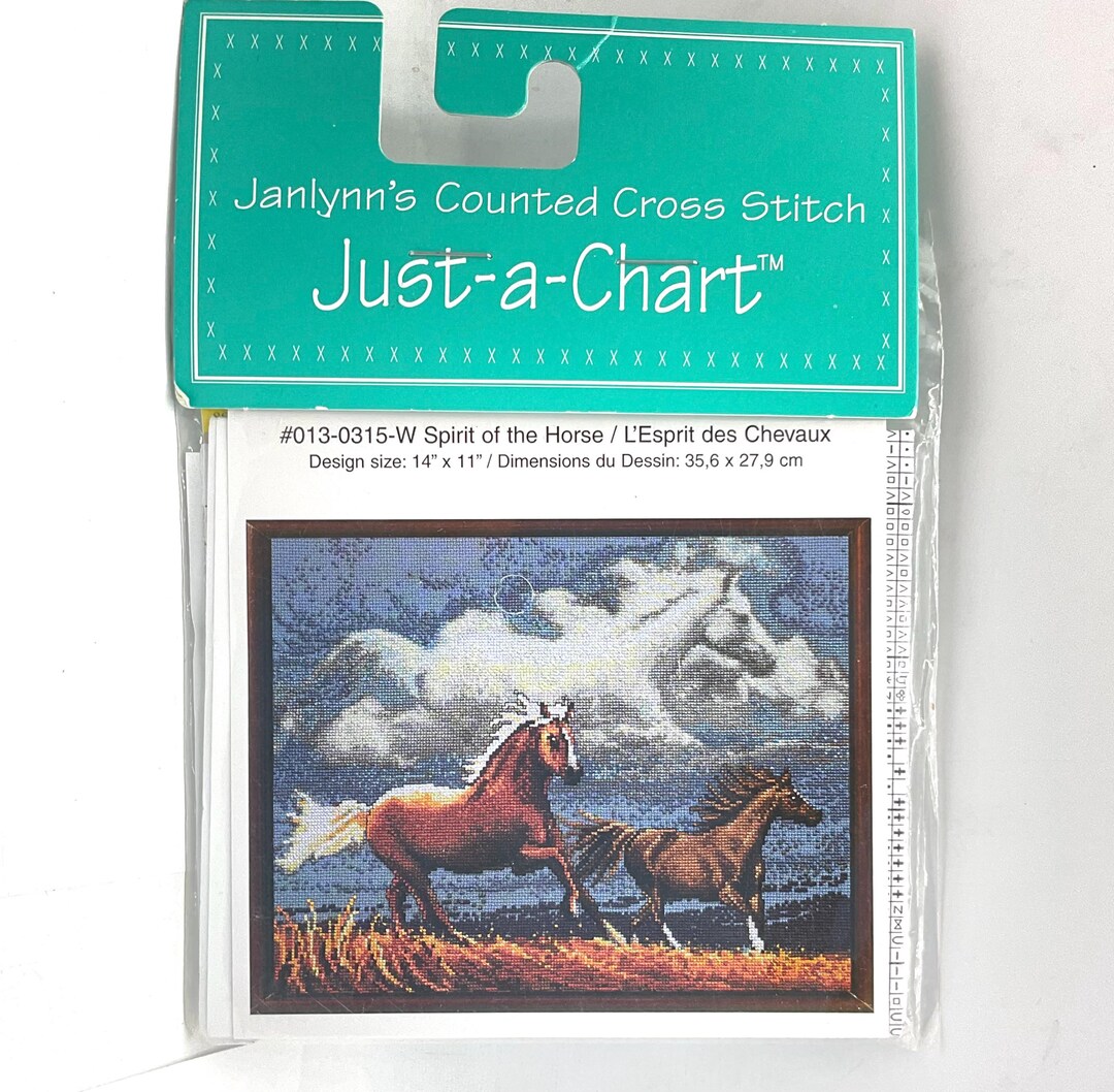 SPIRIT of the HORSE', Janlynn Counted Cross Stitch Pattern #013-0315-W ...
