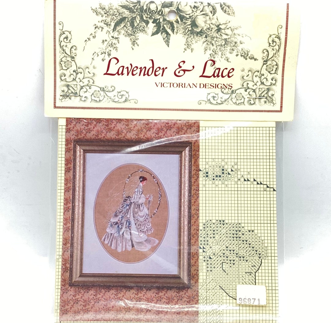Lavender & Lace, Counted Cross Stitch Pattern. Victorian Designs, "the ...