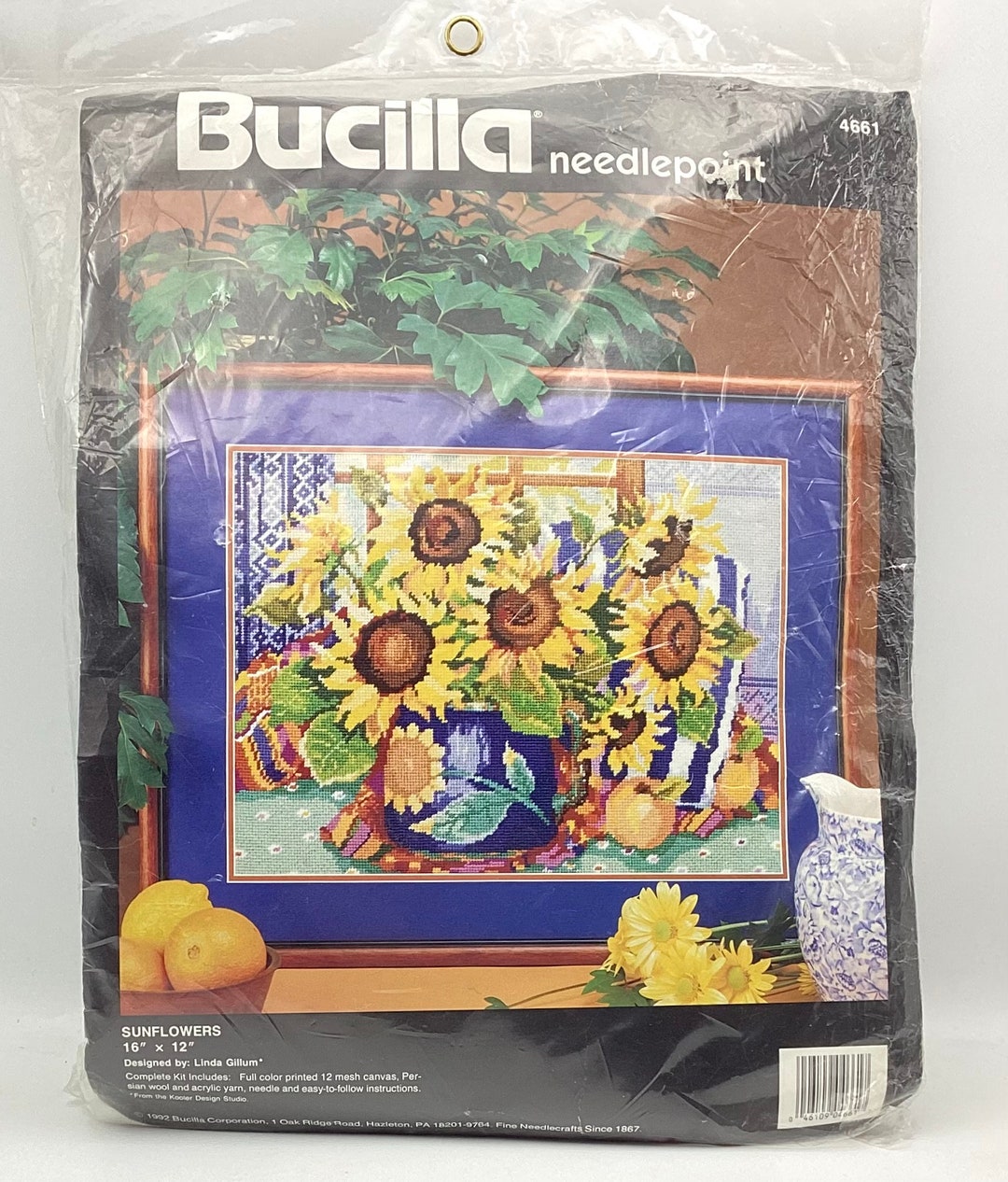 Bucilla Needlepoint Kit 4661 Sunflowers 16x12 - Etsy
