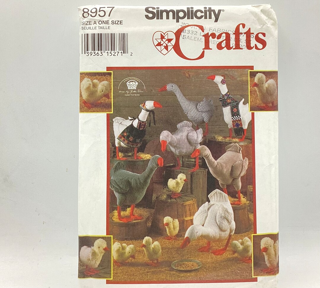 Simplicity Crafts #8957 GEESE New Vintage - Etsy