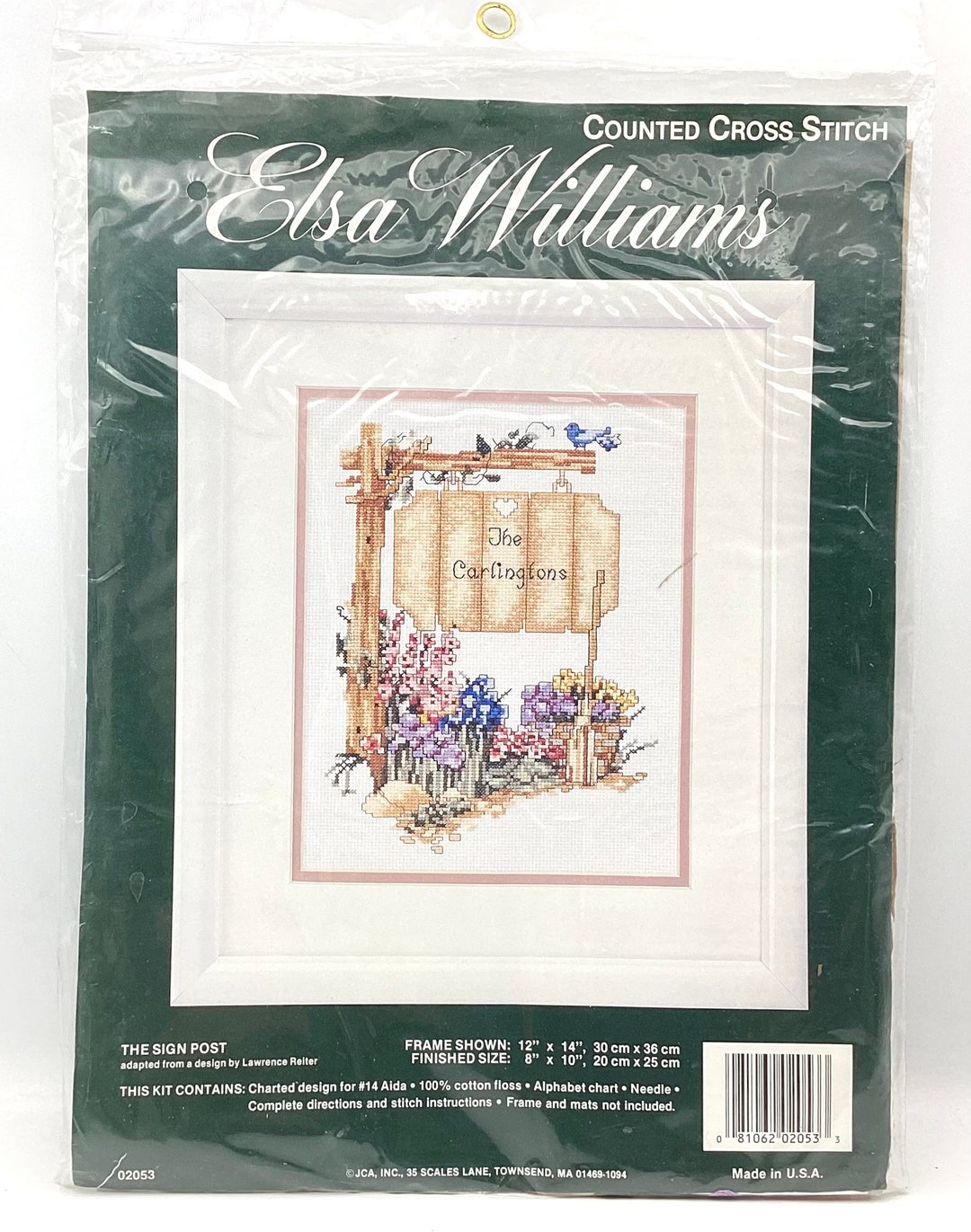 Elsa Williams Counted Cross Stitch Kit 02053. THE SIGN POST 8X10 - Etsy