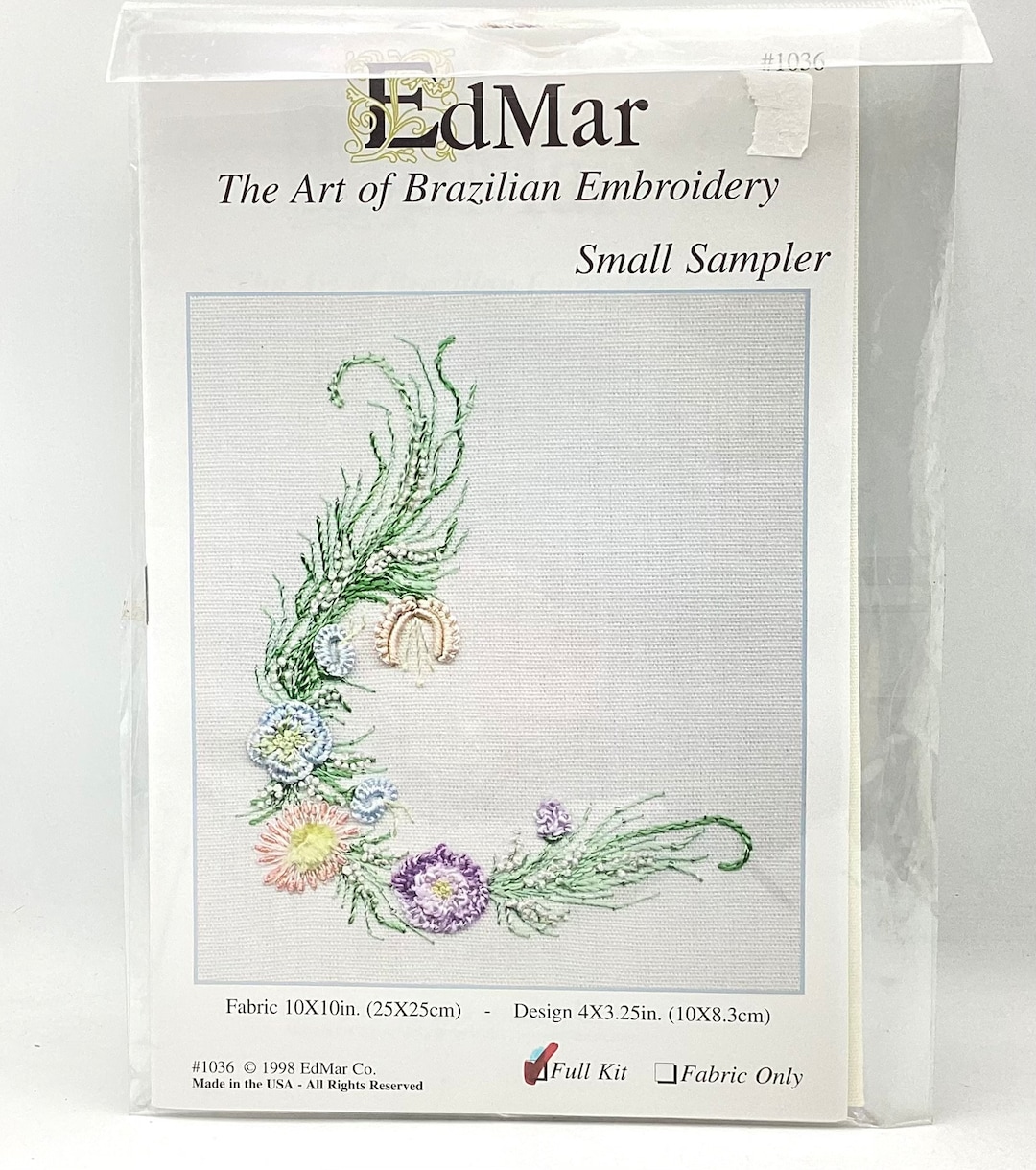 Edmar Art of Brazilian Embroidery Kit 1036 SMALL SAMPLER - Etsy
