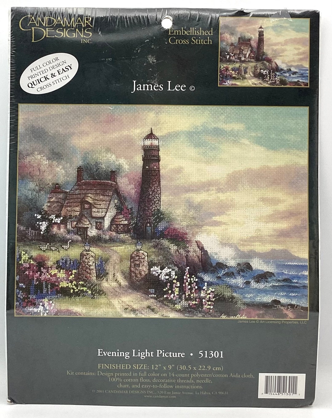 Candamar Designs, Embellished Cross Stitch Kit, #51301 "evening Light ...