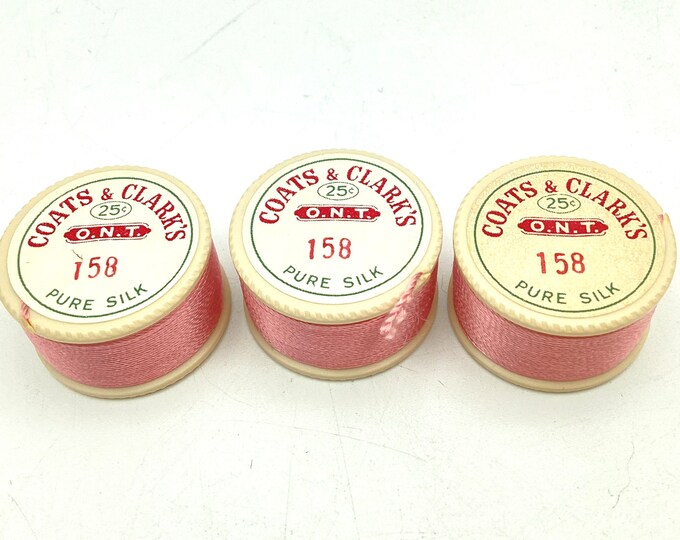 Silk Buttonhole Twist Thread 3 Spools New - Etsy