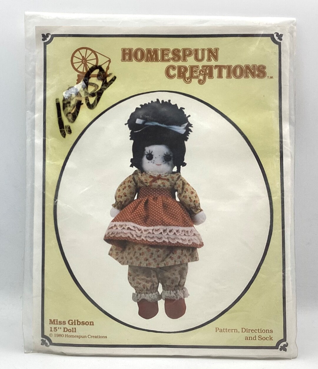 Homespun Creations Pattern for "miss Gibson" 15" Doll - Etsy