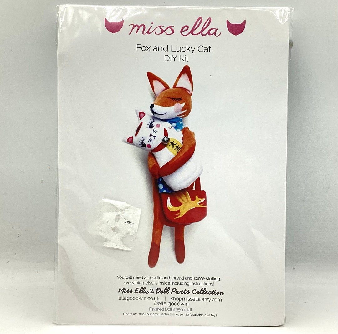 Miss Ella's Doll Parts Collection Kit "fox and LUCKY Cat" New - Etsy