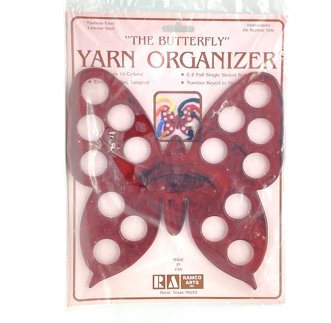 Yarn Organizer the Butterfly. Ramco Arts Inc. - Etsy