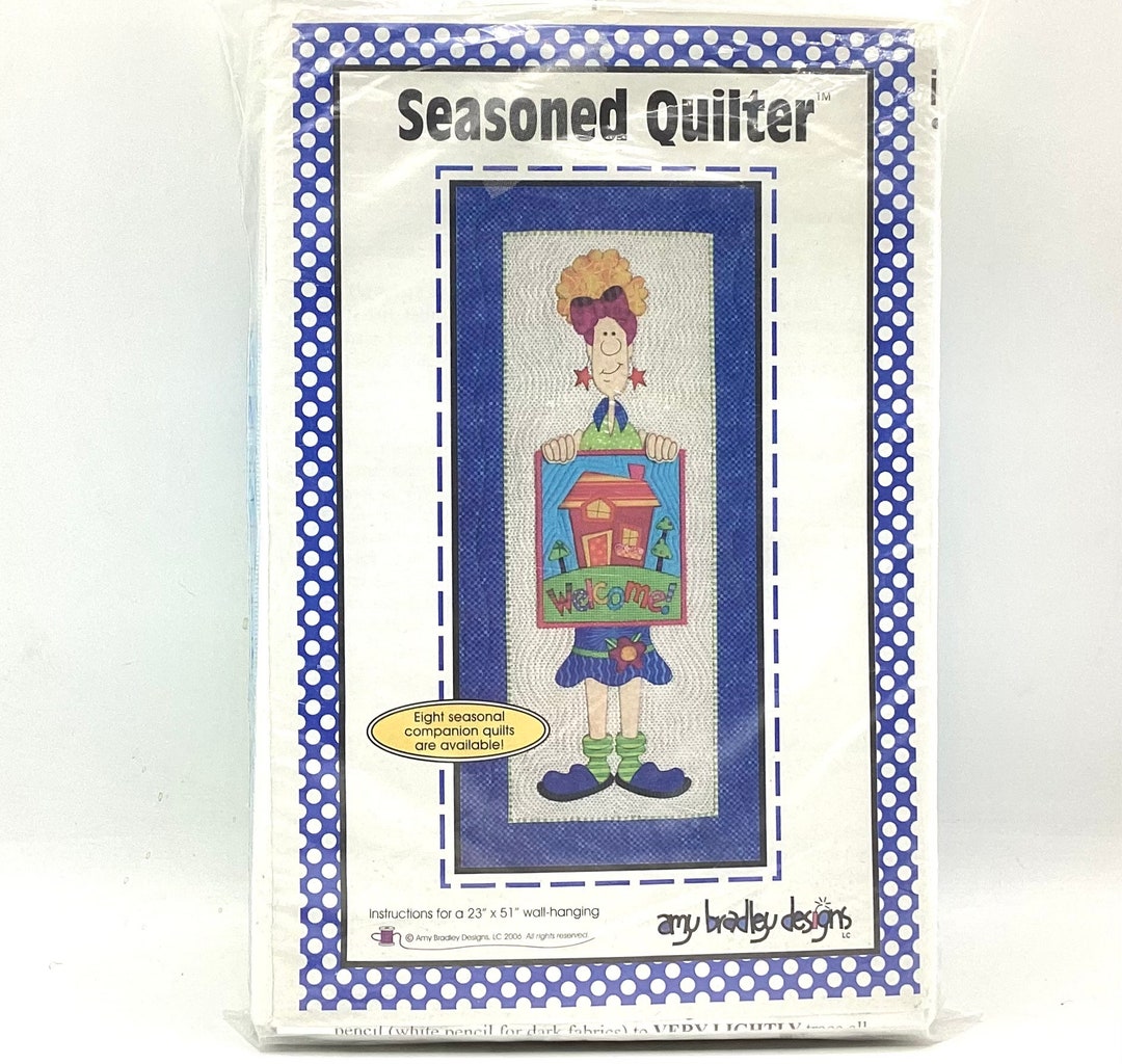 SEASONED Quilter" Wall Hanging Kit. by Amy Bradley Designs. 23X51” - Etsy