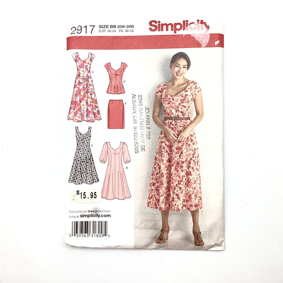 Simplicity 2917 Dress and Tunic Sewing Pattern for Women by Karen Z ...