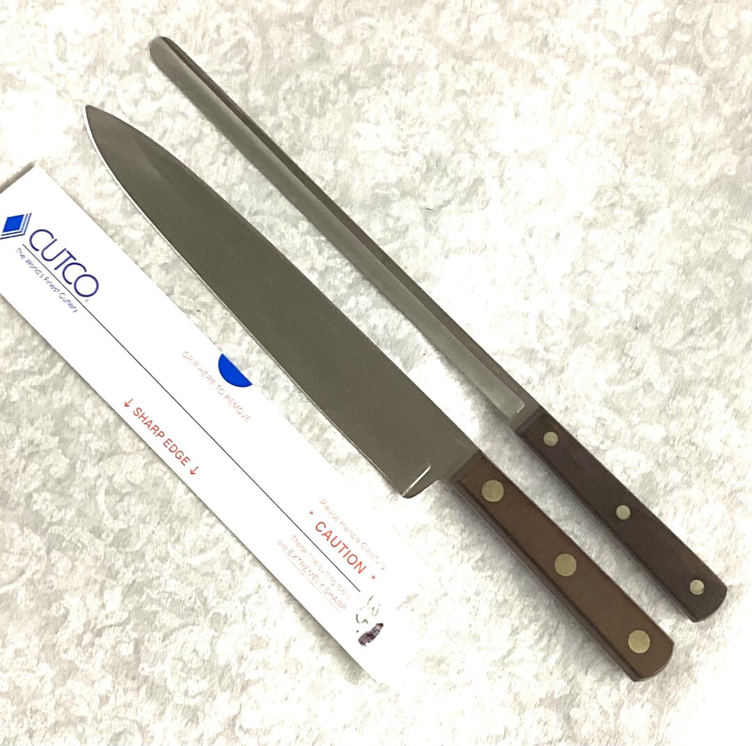 Cutco Chef Knife #35 & #24 Slicer 9.5” Blade. Old Style Handles. - Etsy