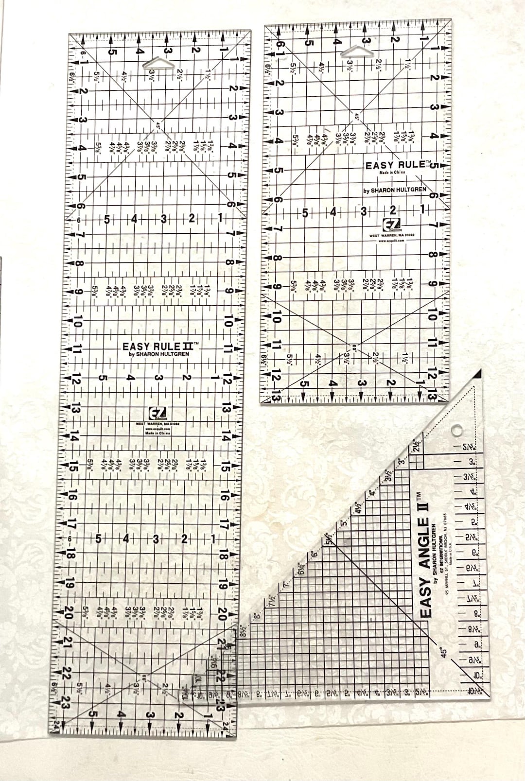 Lot: 3 EZ International Rulers - Etsy