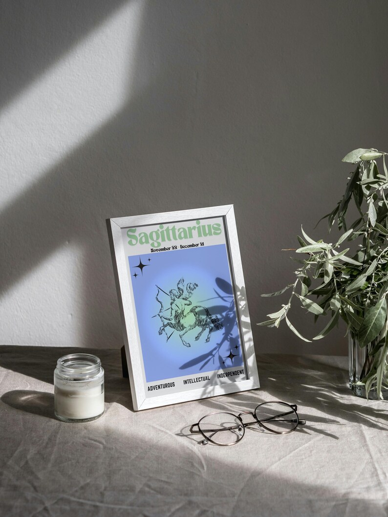 Sagittarius Zodiac Digital Print Poster - Etsy UK