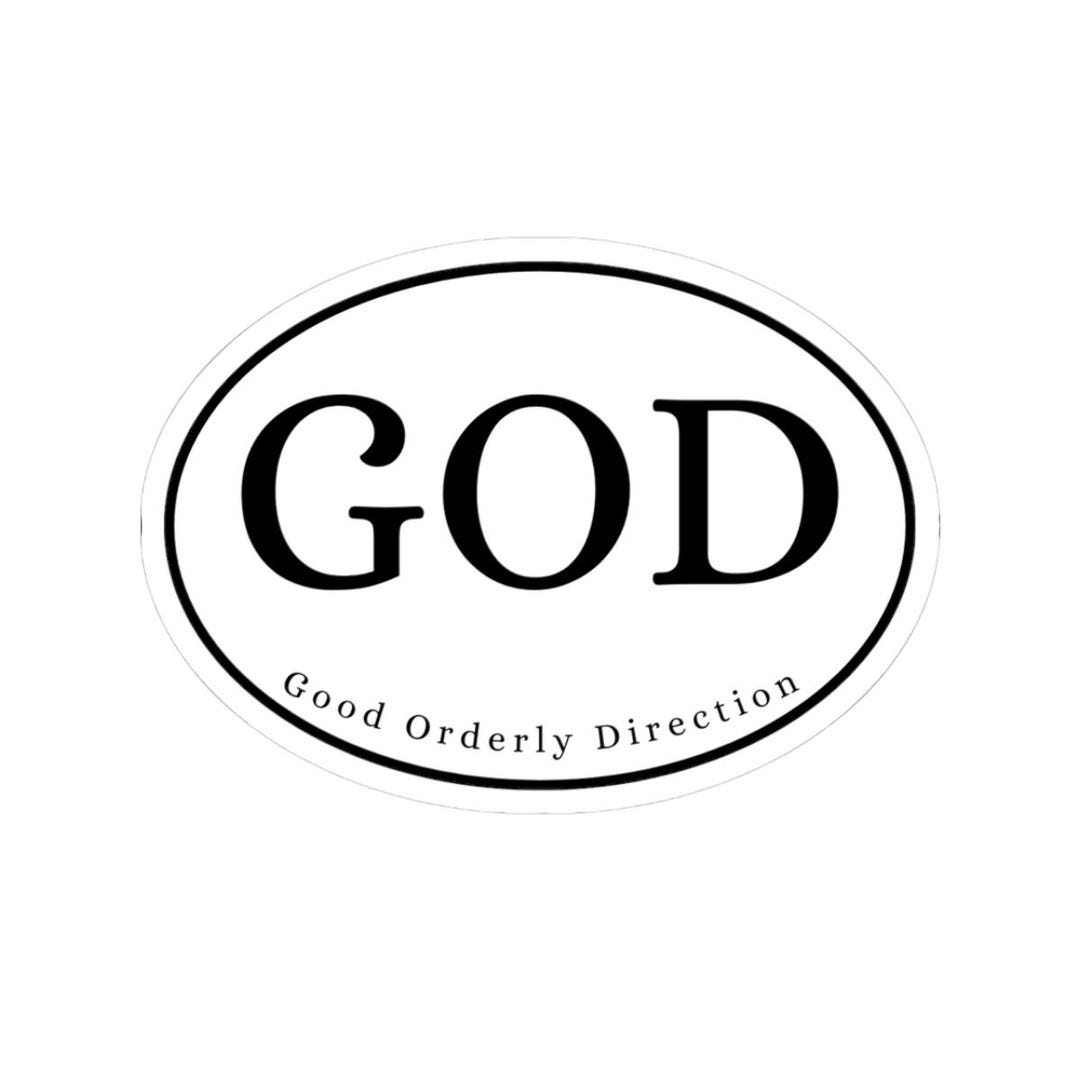 GOD Good Orderly Direction Vinyl Sticker | Recovery Decal - Etsy