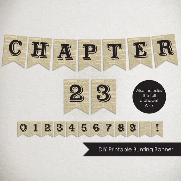 Birthday Chapter Banner - Etsy