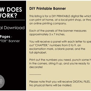 INSTANT DOWNLOAD - Chapter - Birthday BANNER Printable - Reading ...