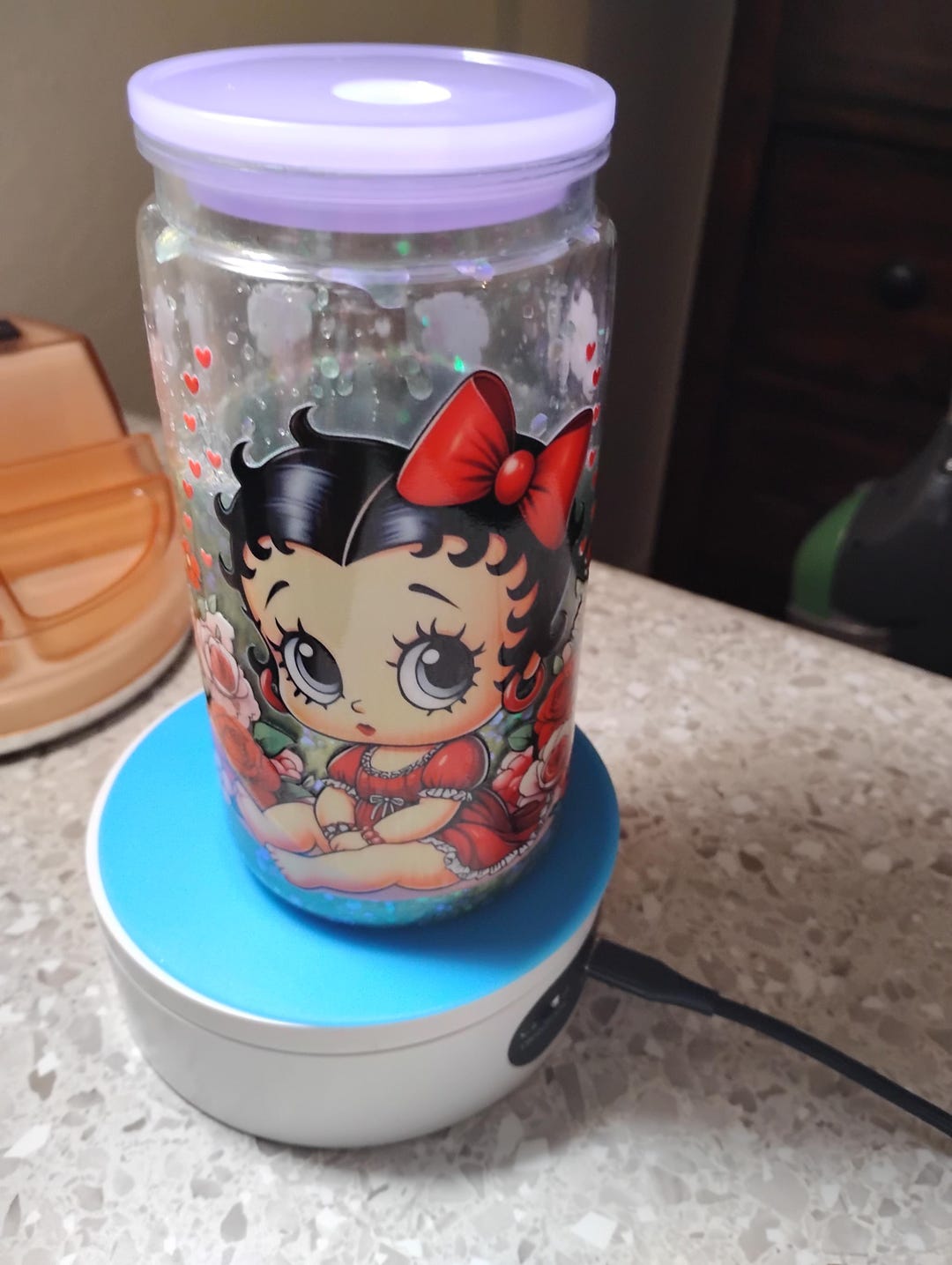 Betty Boop Plastic Acrylic Snow Globe Cups They Comes With Custom or ...