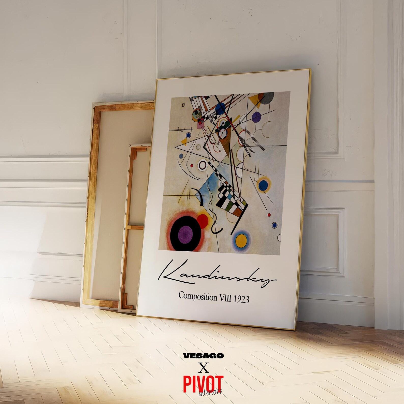 Kandinsky Composition VIII Art Print Set: Vintage Mid-century Modern ...