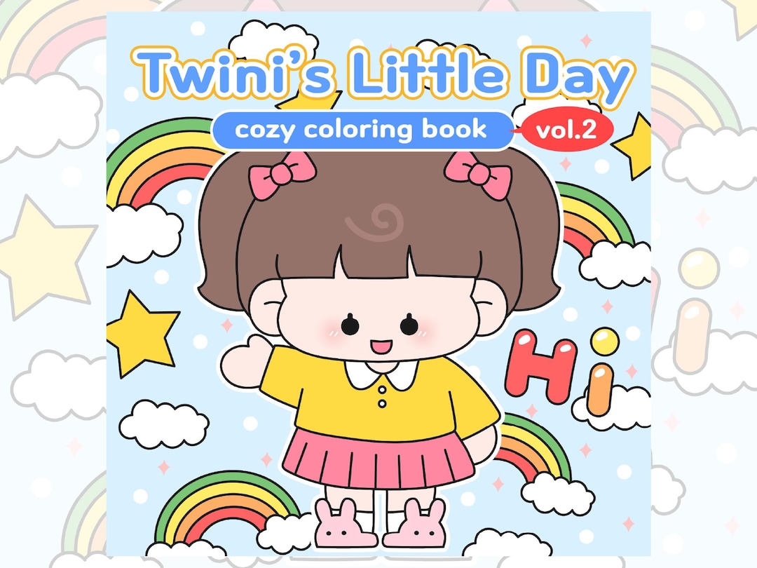 Printable Coloring Pages PDF | Twini’s Little Day Vol.2 - Etsy