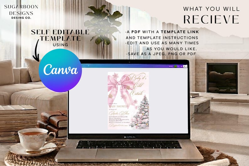 Christmas Gift Tag Template, Editable Tree Favor Tag, Printable Merry ...