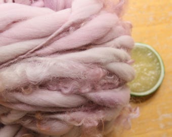 Red Yarn, Curly Yarn, Thick and Thin Yarn, Handspun Art Yarn, Hand Dyed ...