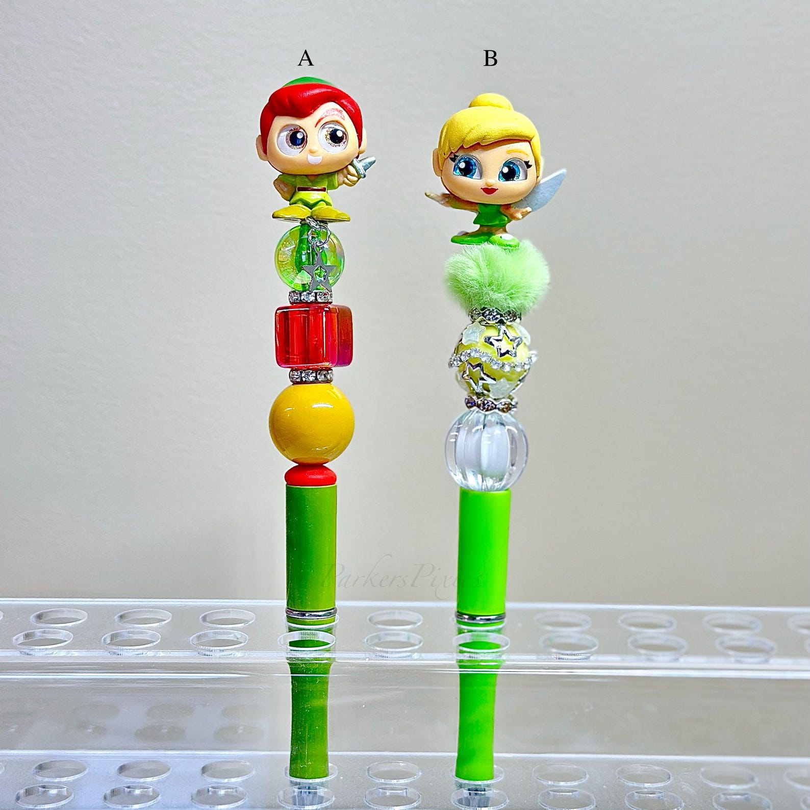 Peter Pan Inspired Beaded Pens: Refillable Ink - Retractable ...