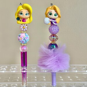 Rapunzel Tangled Inspired Custom Beaded Character Pens, Gifts for Her ...