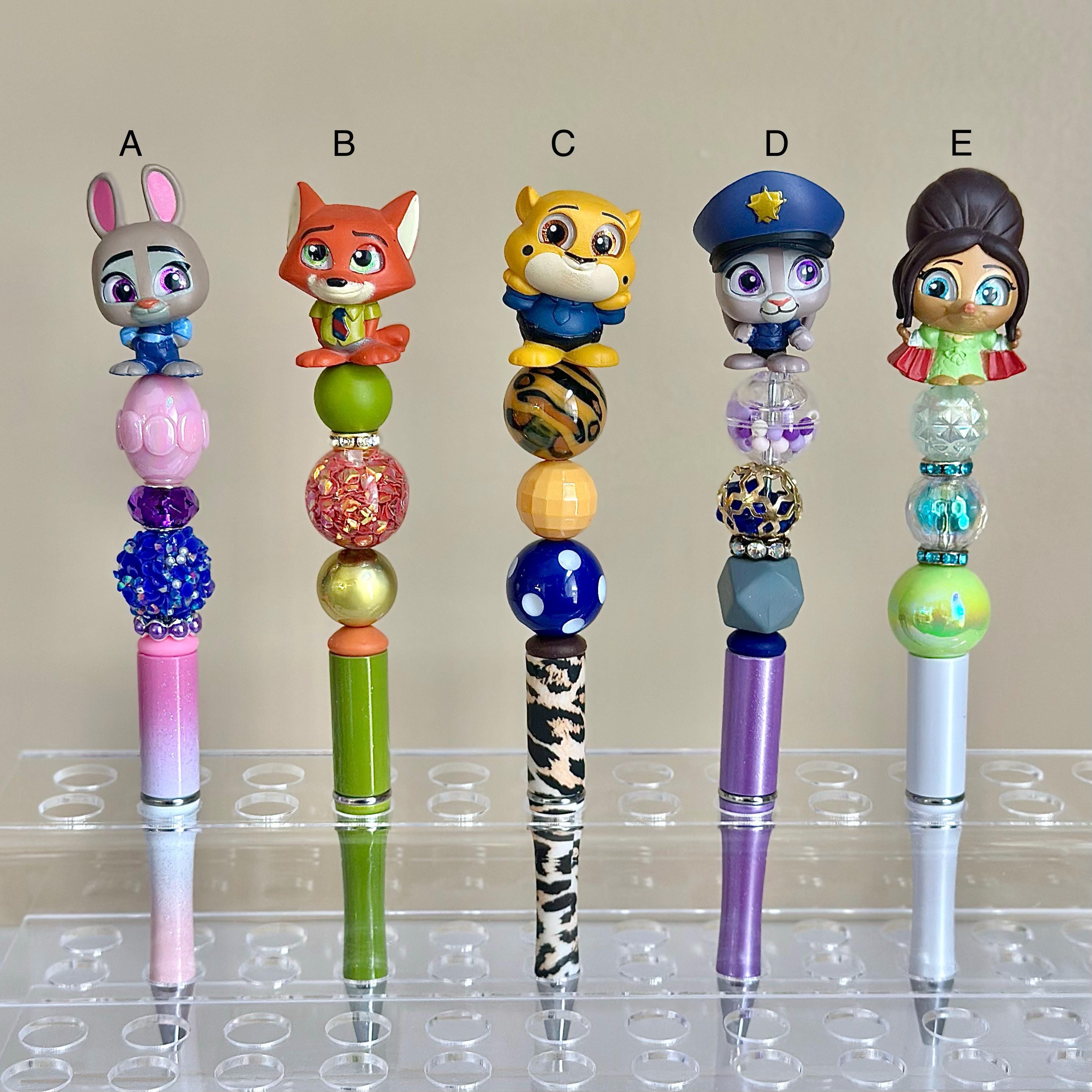 Zootopia Beaded Pens: Collectors Characters - Refillable Ink - Etsy