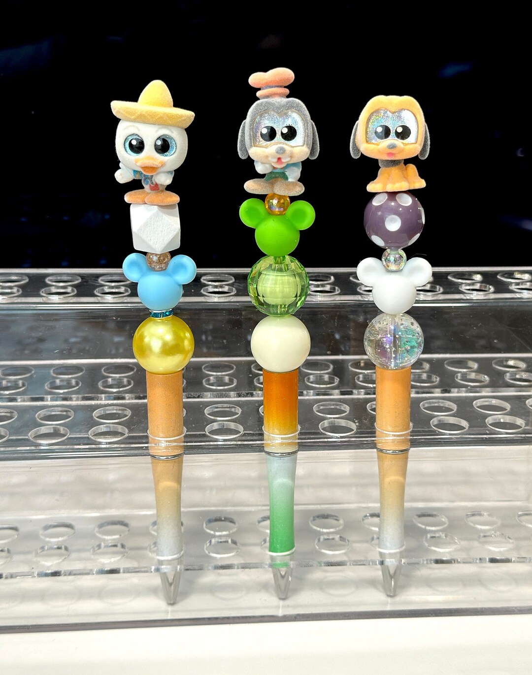 Goofy, Pluto, Donald Inspired Character Custom Beaded Pens, Birthday ...