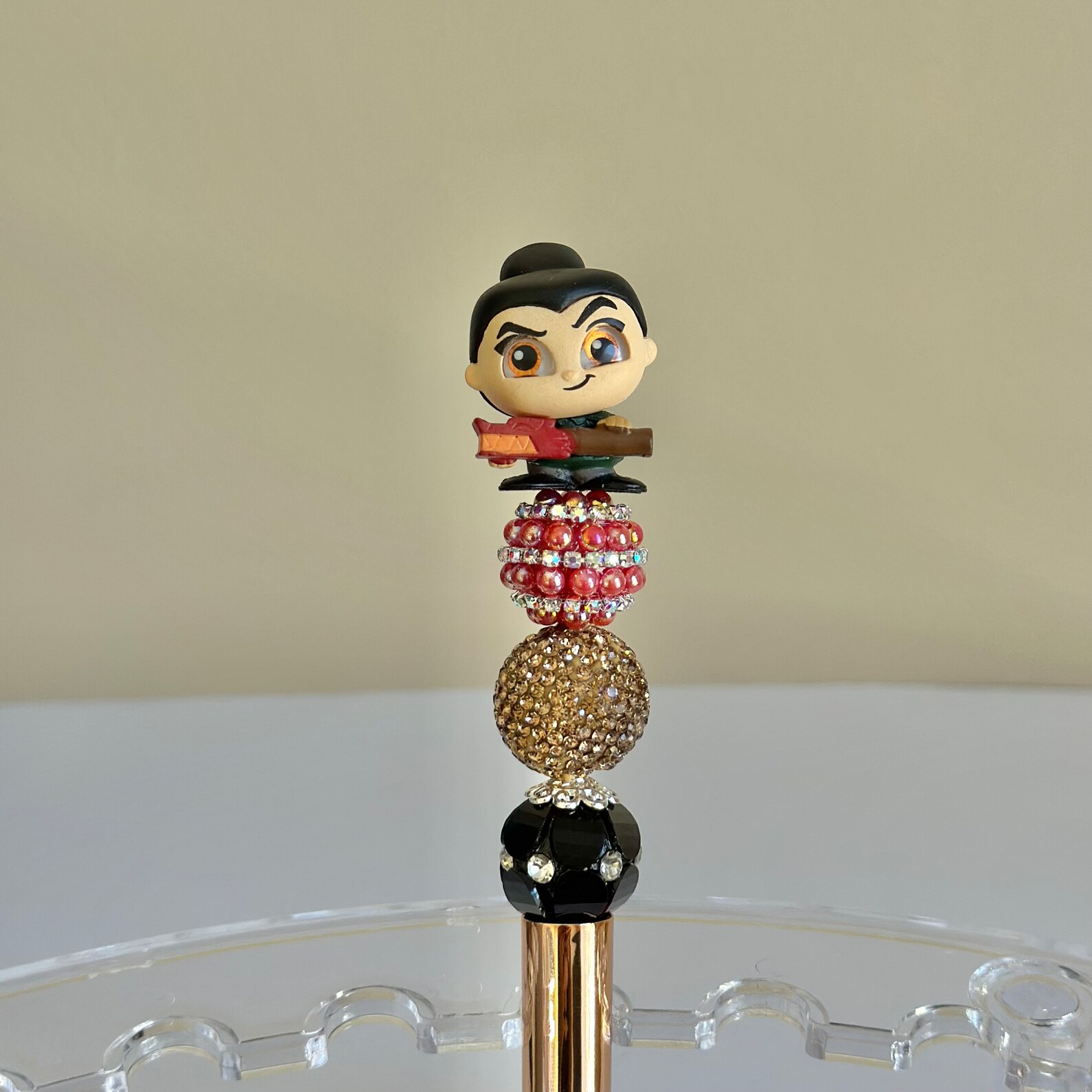 Mulan Beaded Pens: Refillable Ink - Collectible Characters - Etsy