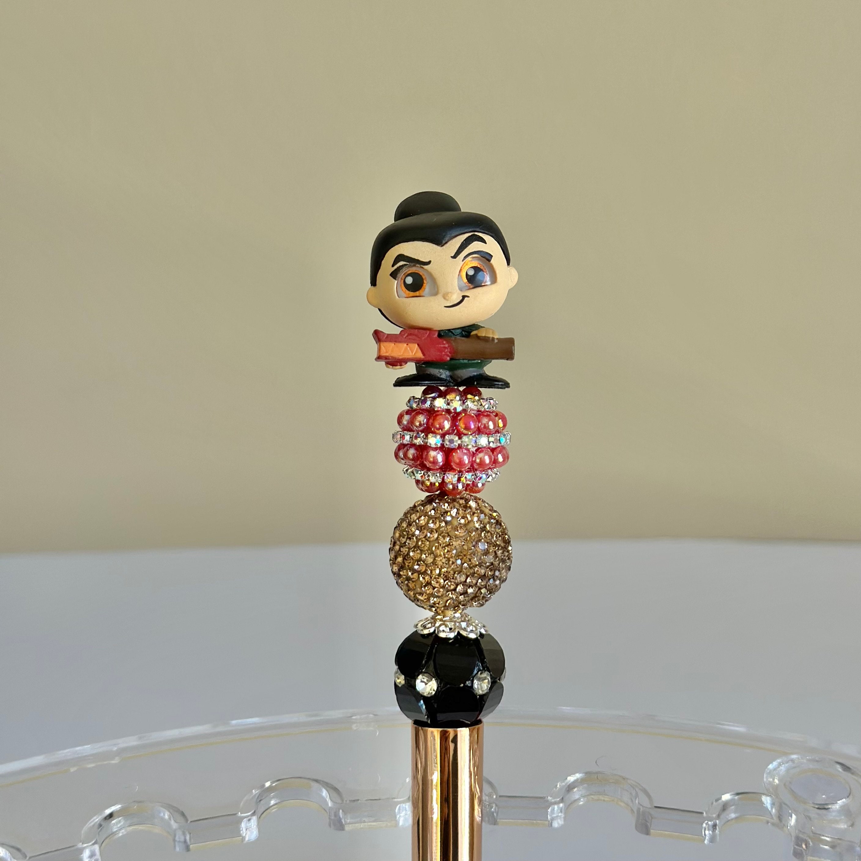 Mulan Beaded Pens: Refillable Ink - Collectible Characters - Etsy