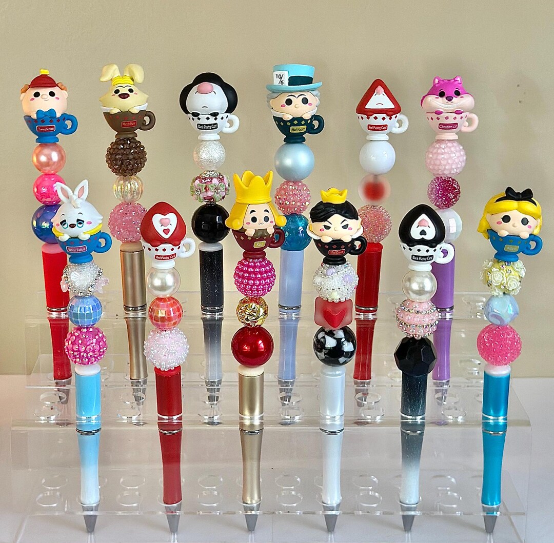 Alice in Wonderland Inspired Custom Beaded Character Autograph Pens and ...